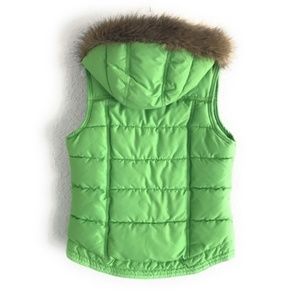 Limited Too | Jackets & Coats | Limited Too Faux Fur Hood Green ...
